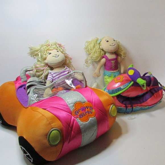 manhattan toy | Toys | Groovy Girls Car Jet Ski Mermaid And Doll Lot ...